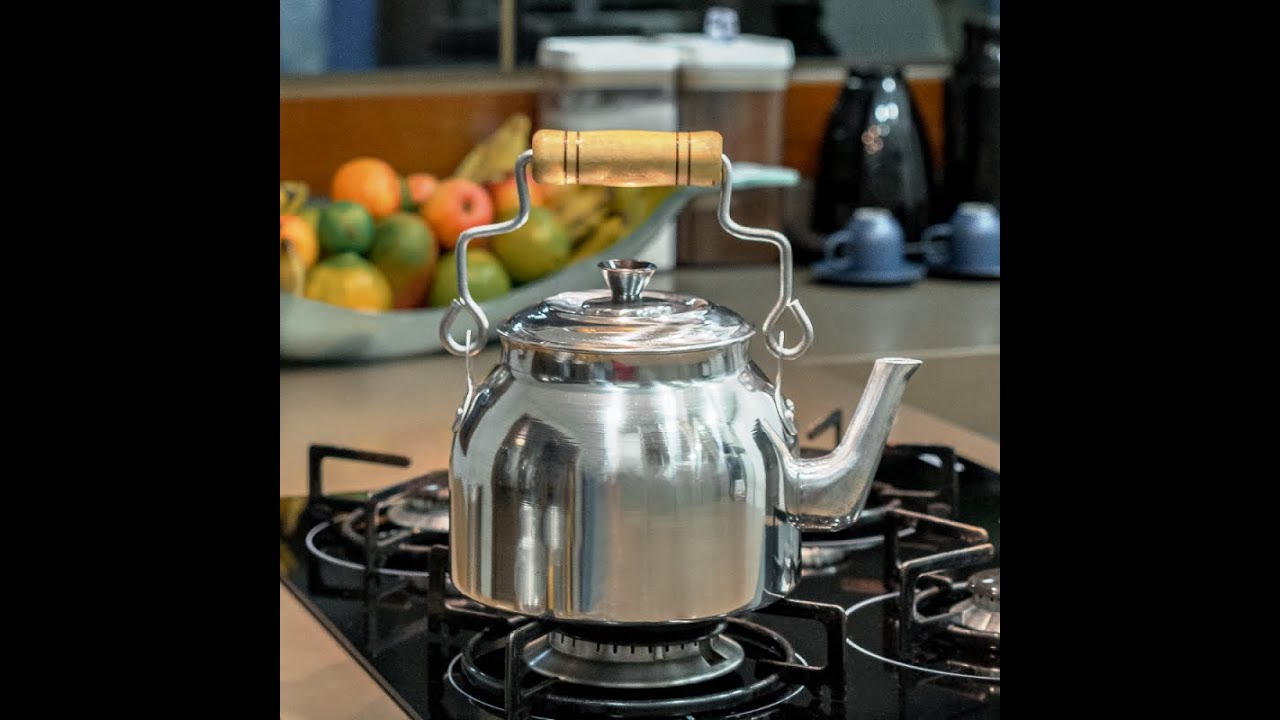 Chaleira em Alumínio com Alça de Arame e Madeira. Vários Tamanhos - YouTube