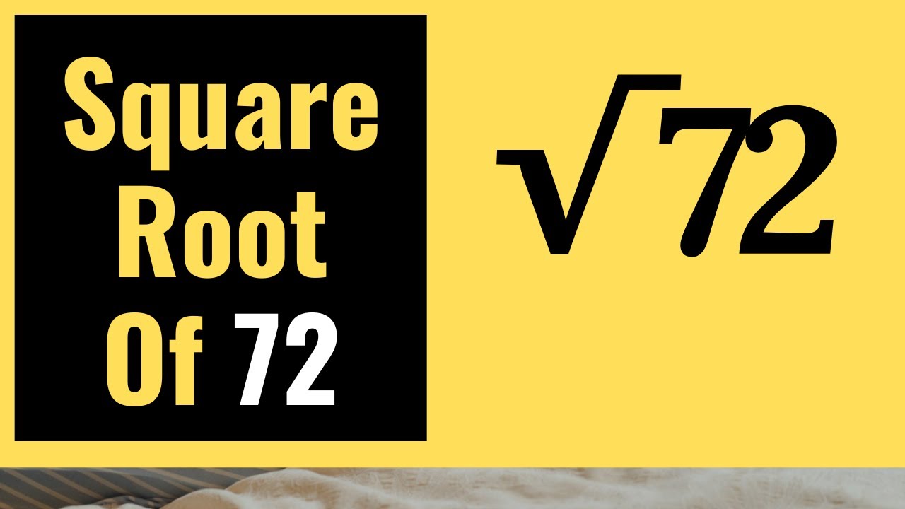 72 Square Root Of 72 By Division Method Mathematics Class 8 72-square-root-of-72-by-division-method-mathematics-class-8