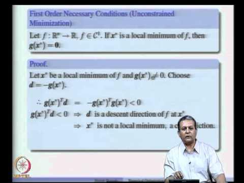Mod-06 Lec-10 Multi Dimensional Optimization - Optimality Conditions, Conceptual Algorithm - YouTube