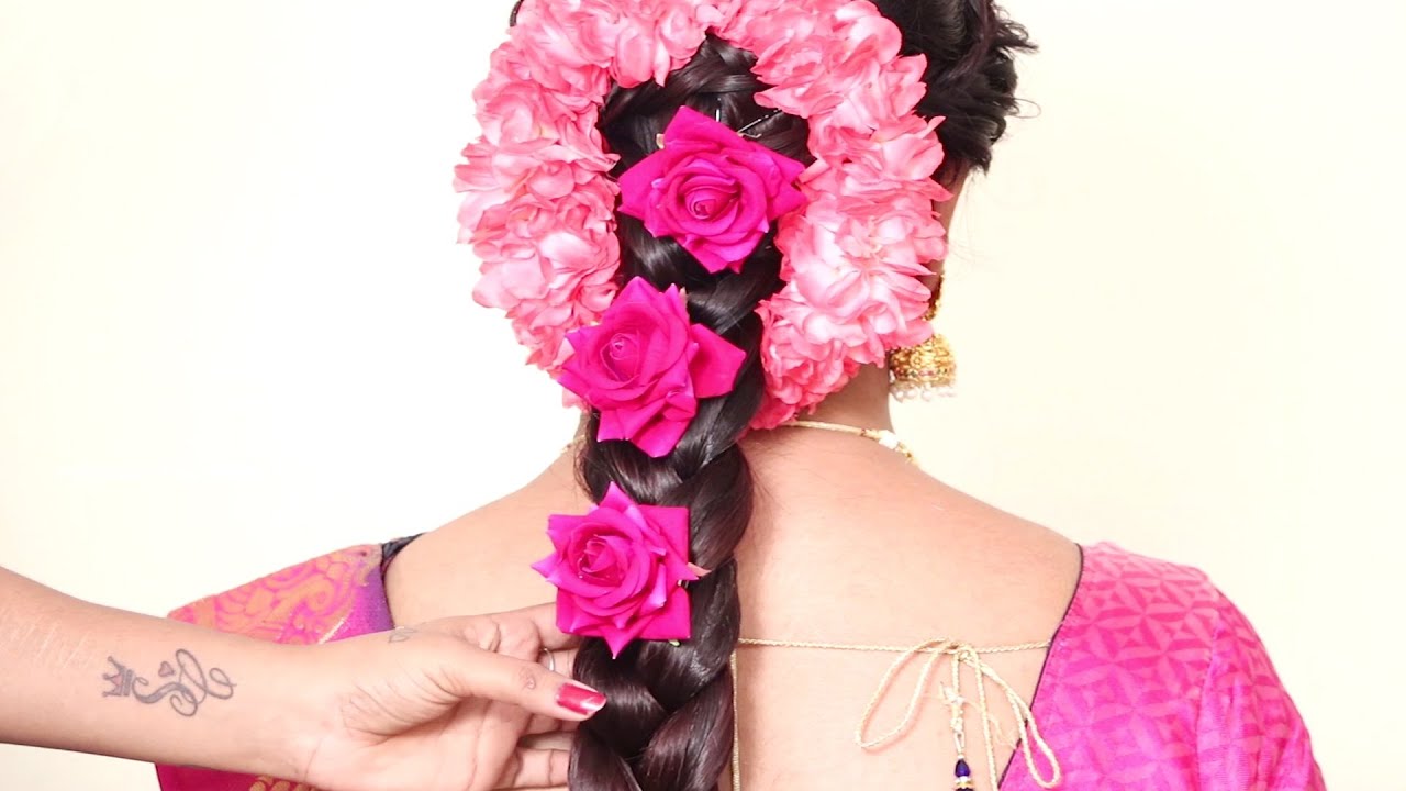 Fancy Fishtail Braid Hairstyle For Long Hair Girls | Wedding/Reception ...