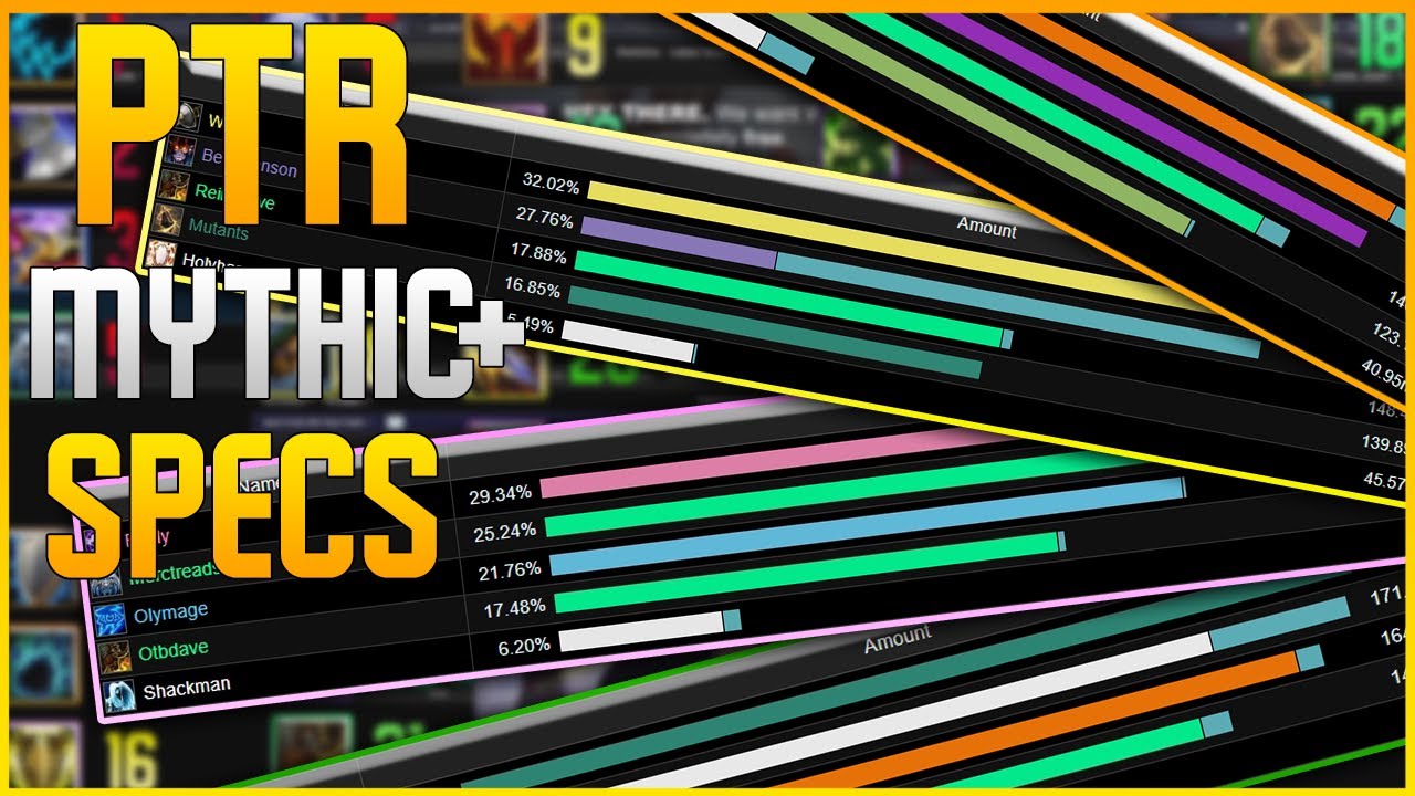 MOST PLAYED Mythic+ Specs in Season 3's PTR - YouTube