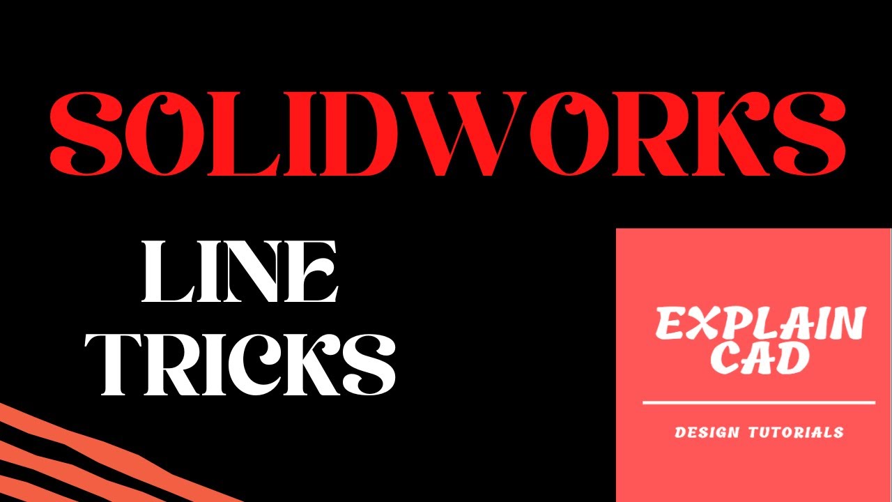 SOLIDWORKS LINE TRICK FOR CREATE MULTIPLE LINES WITH SINGLE SELECTION ...