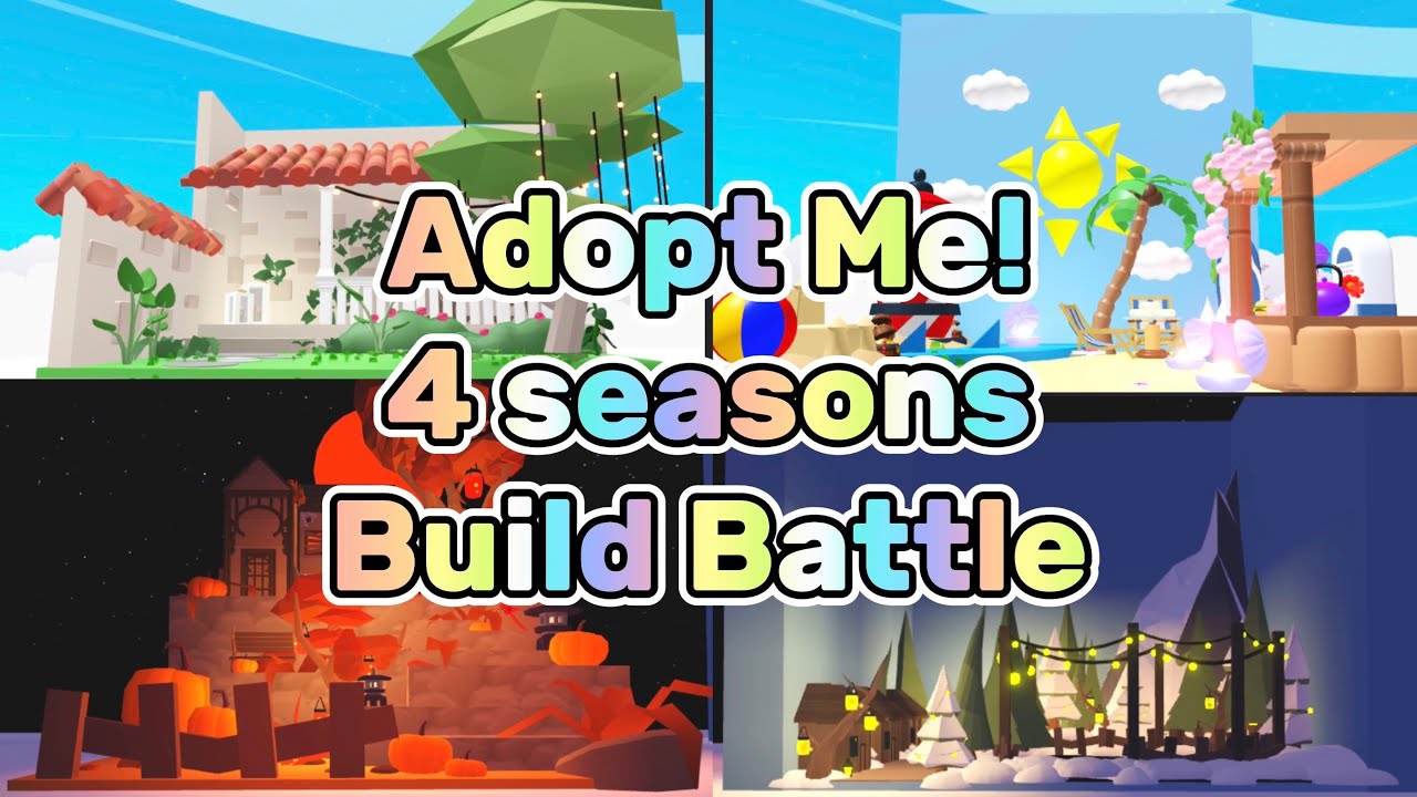 Adopt Me 4 seasons Build Battle *NEW* - YouTube