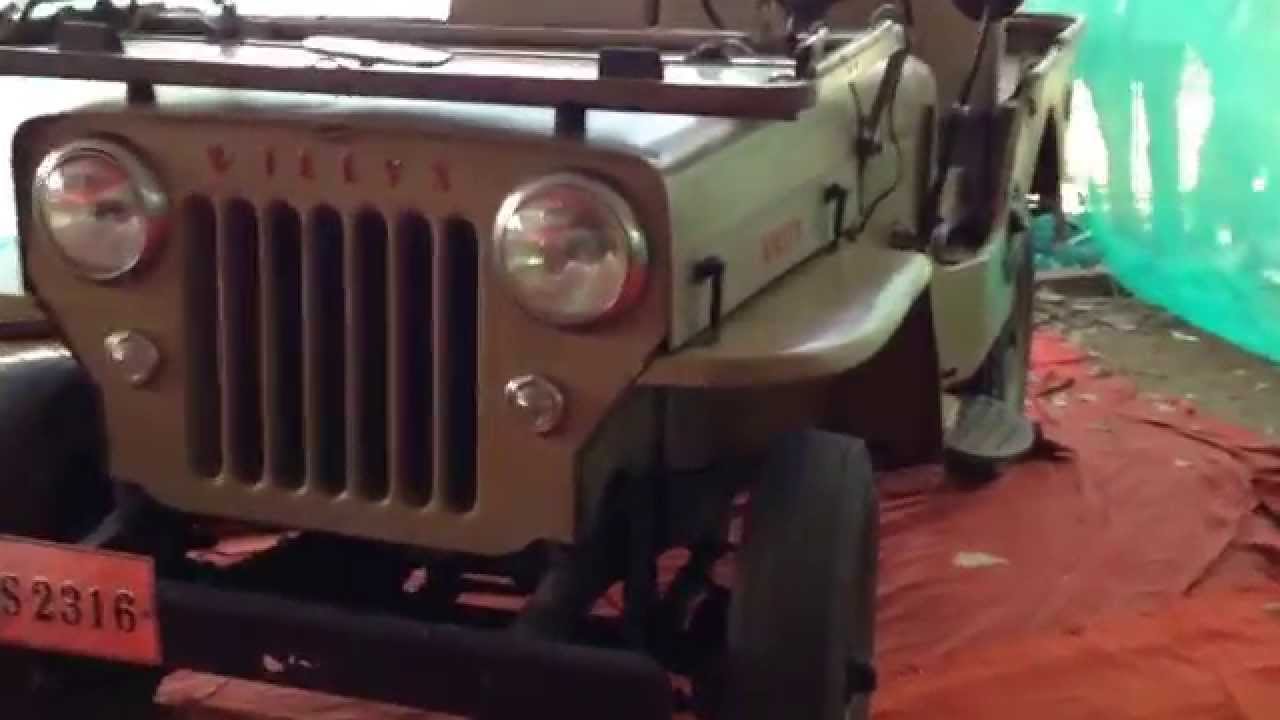 Vintage Willys jeep in India - YouTube