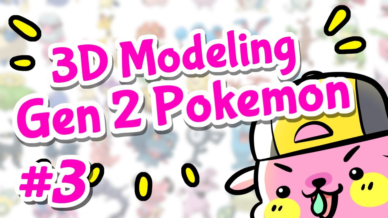 【3D Modeling】Gen 2 Pokemon in Blender | #3 - YouTube