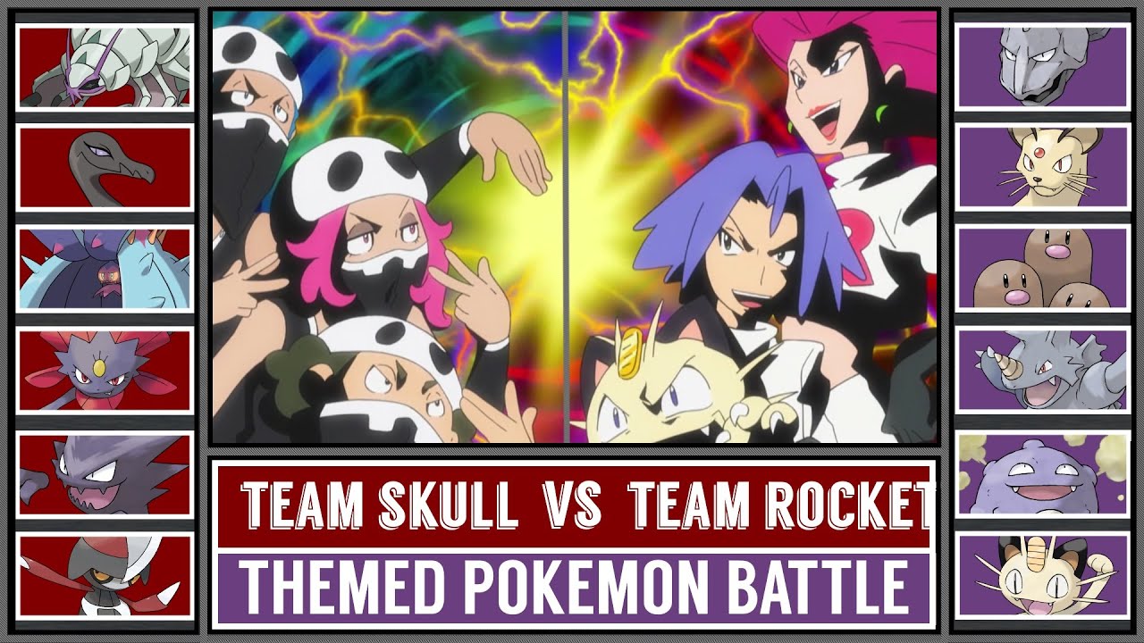 TEAM ROCKET vs TEAM SKULL (Pokémon Battle) - YouTube