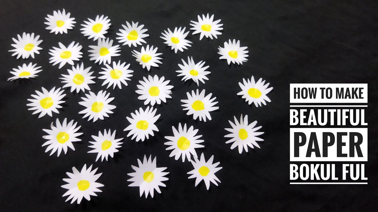 How to make beautiful paper flower|How to make Bokulful at home|| - YouTube