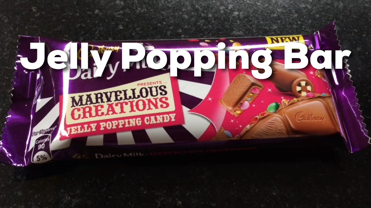 Cadbury Jelly Popping Chocolate Bar - YouTube