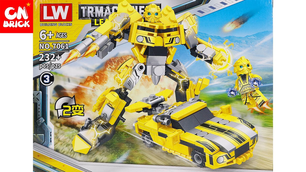 Unoffical Lego transformers Bumblebee Lw7061 Unoffical Lego speed buiid ...