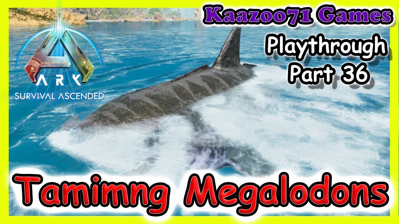 Taming Megalodons Ark Survival Ascended 💥 EP 36 - YouTube