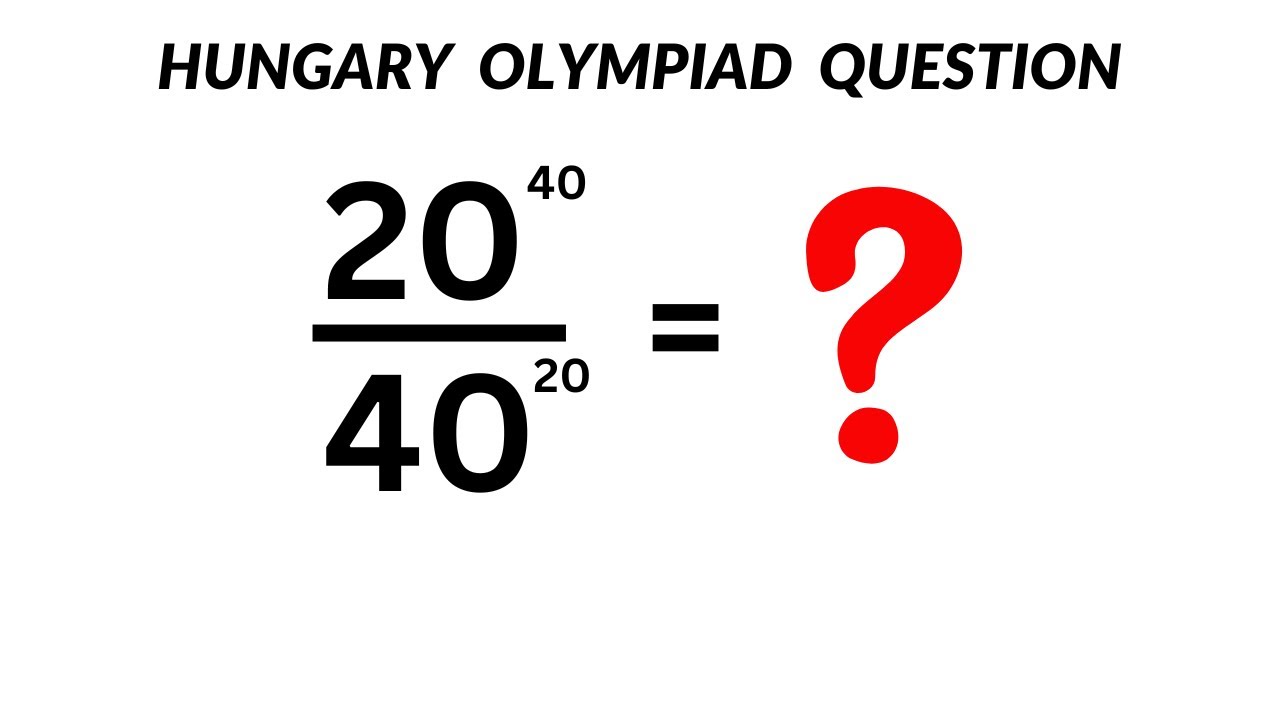 Hungary Math Olympiad Question, Can You Solve This Question - YouTube