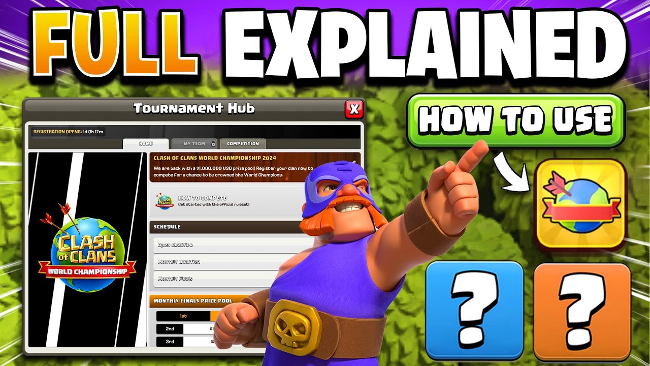 NEW Tournament Hub Explained - Your Clan in Clash of Clans 2024 World ...