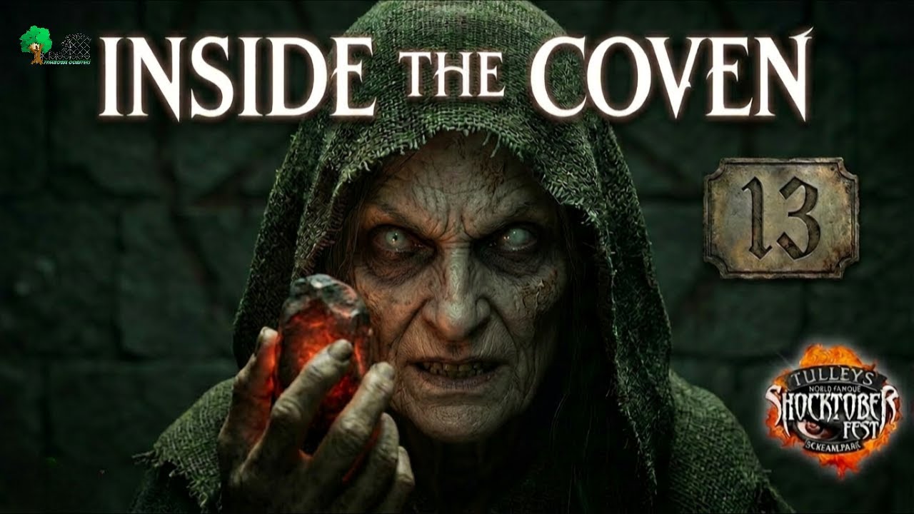 INSIDE The Village Coven Of 13 Haunt Tulleys Shocktober Fest 2024 - YouTube