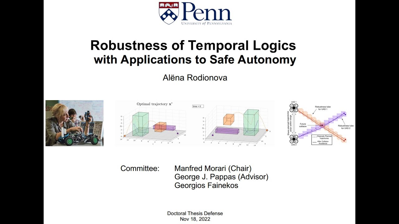 Thesis defense - Robustness of Temporal Logics with Applications to ...