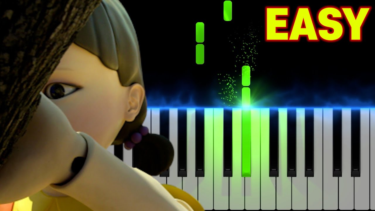 Squid Game - Red light Green light (Netflix) | EASY Piano Tutorial ...
