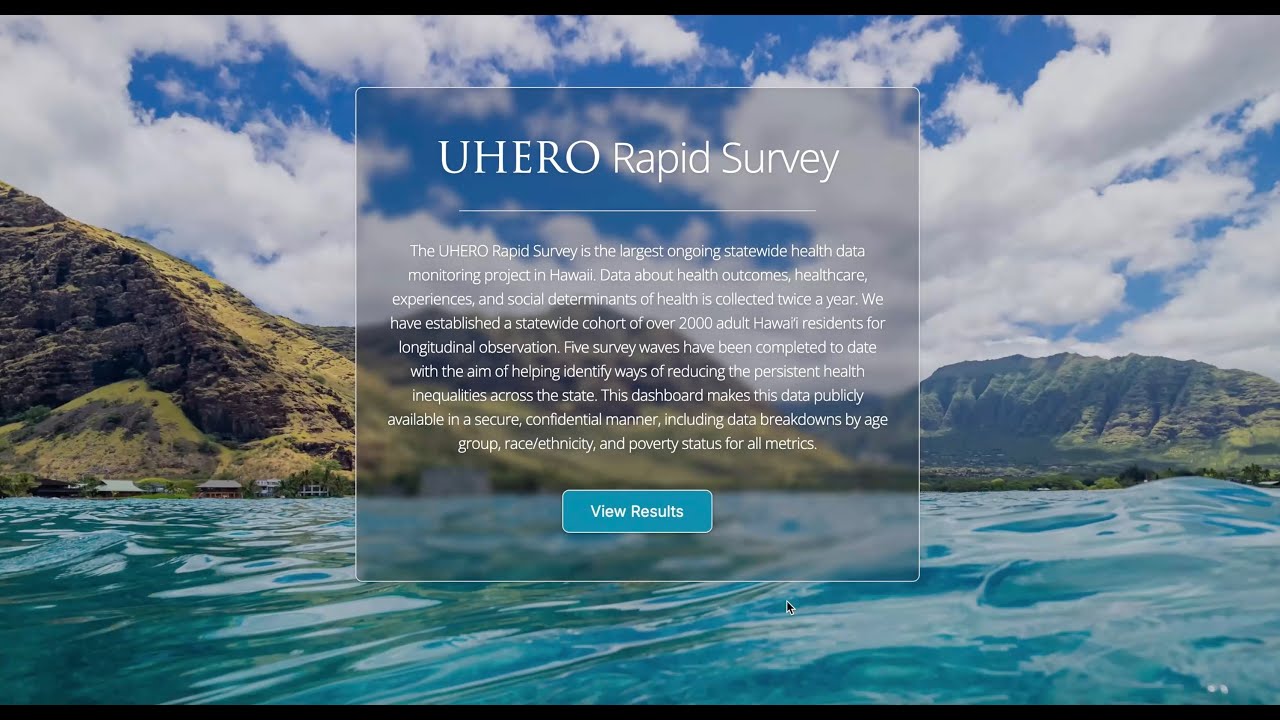 UHERO Rapid Survey Dashboard - YouTube