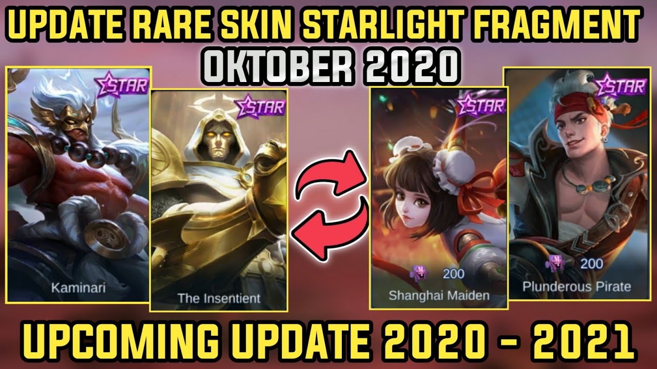 UPDATE RARE SKIN FRAGMENT SHOP OKTOBER 2020 MOBILE LEGENDS BANG BANG ...