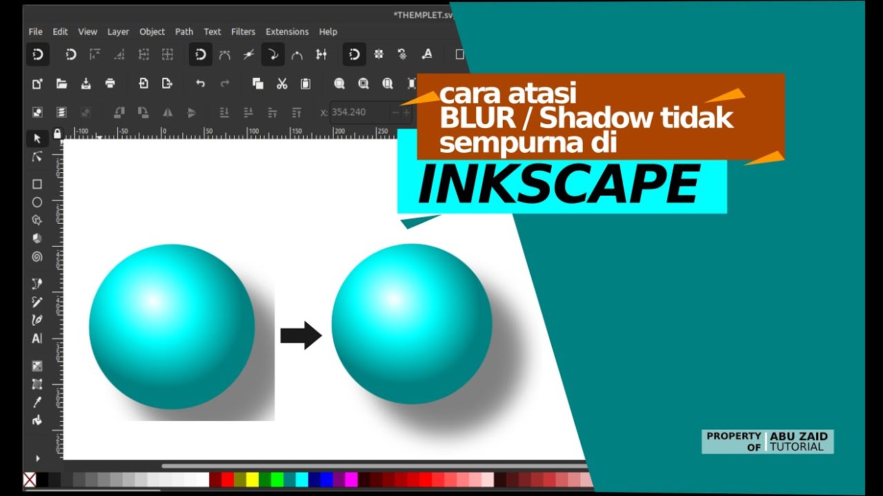 Cara atasi Blur atau Shadow yang tidak sempurna di Inkscape / how to ...