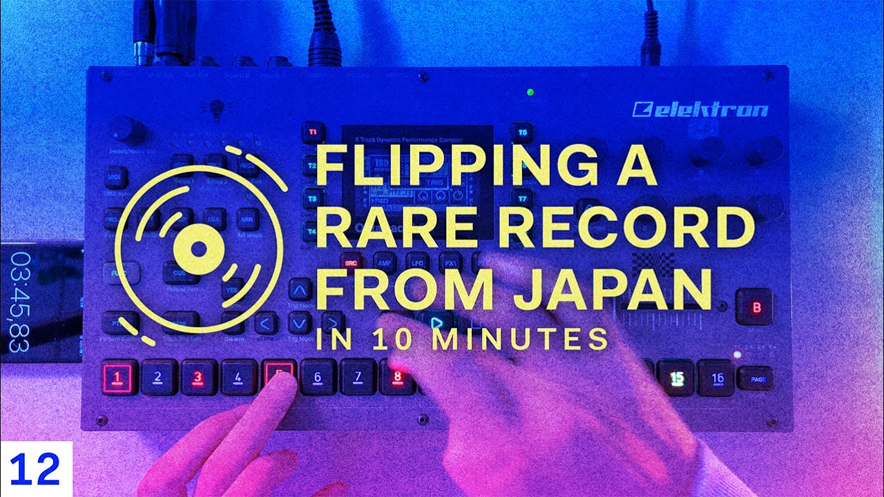 Flipping a rare Japanese record in one take - Octatrack - YouTube