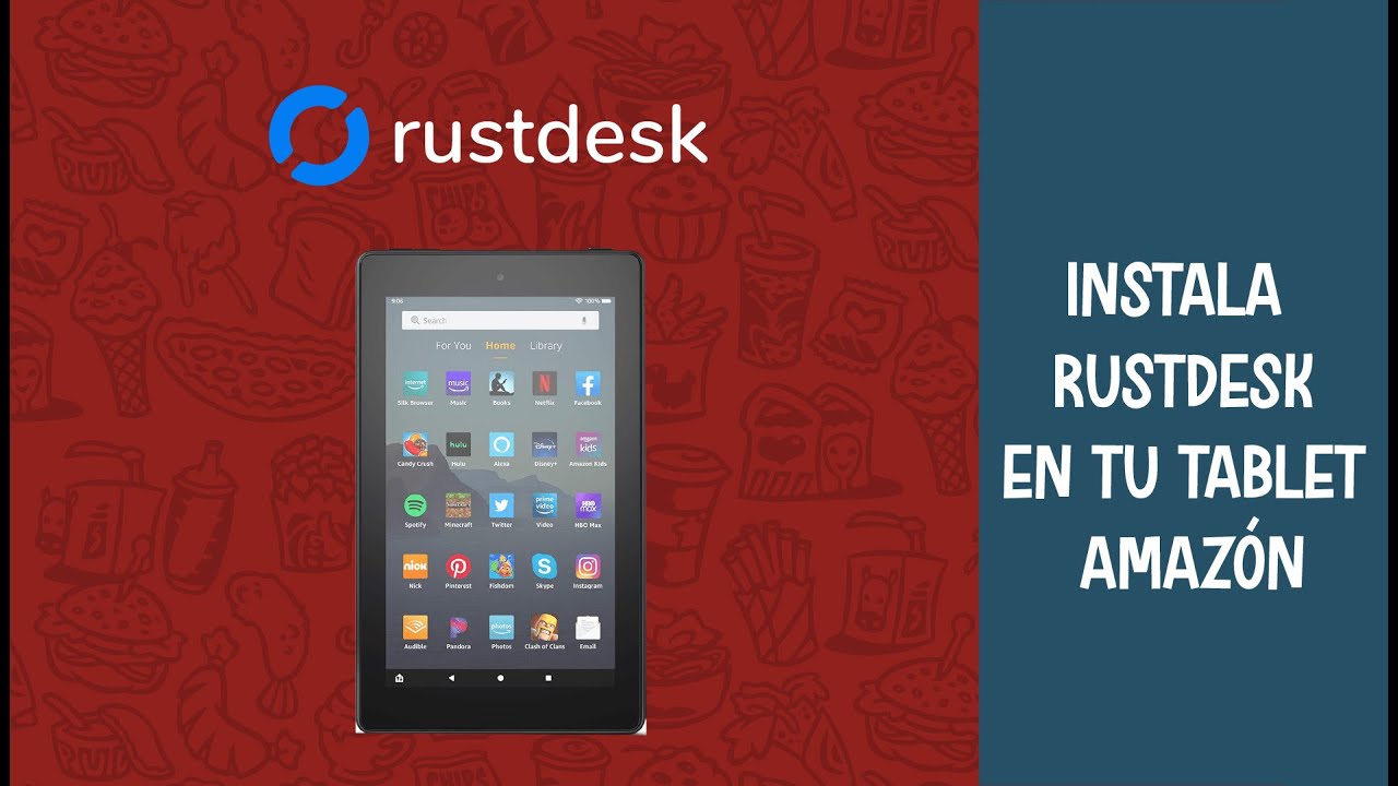 Instala rustdesk en tu tablet Amazon - YouTube
