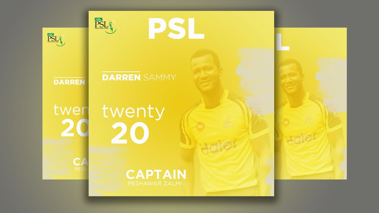 PSL 2020 | Social Media Post Design| Photoshop CC| Tutorial - YouTube