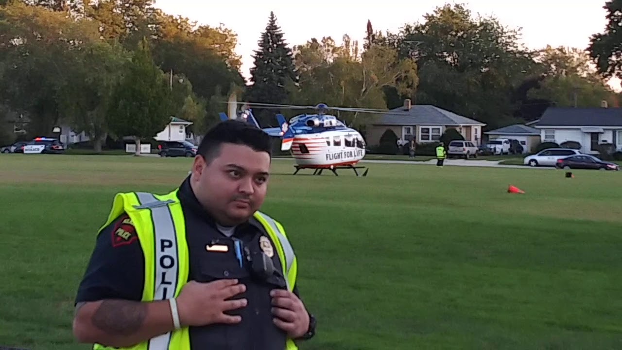 Flight For Life Landing for trauma victim pt.2 - YouTube