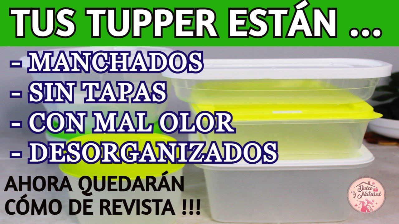 ⛔ TUPPER Y GAVETAS cómo de revista, ORGANIZADOS Y LIMPIOS / Dulce y ...