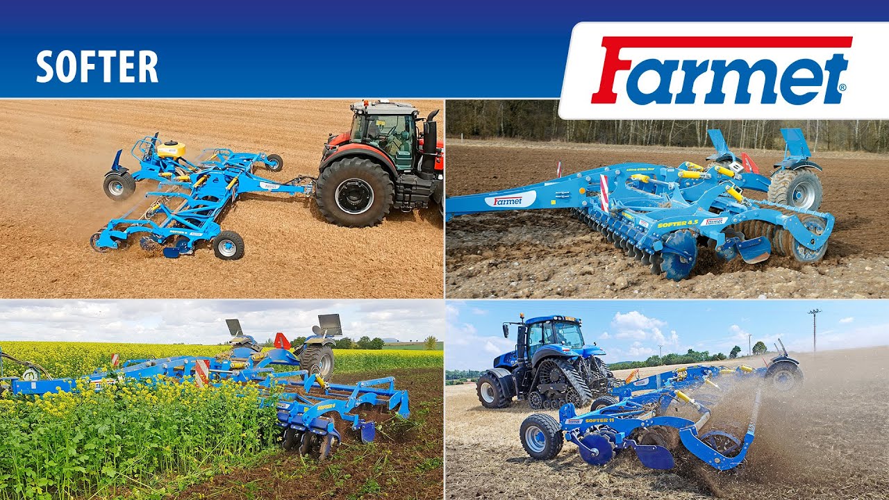Disc cultivator Farmet Softer PS - YouTube