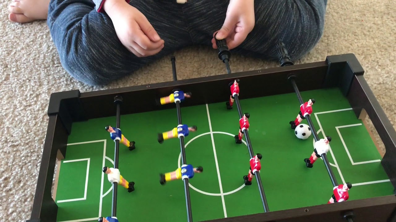 Desktop foosball soccer Game Toy Mommy Vs. Najy - YouTube