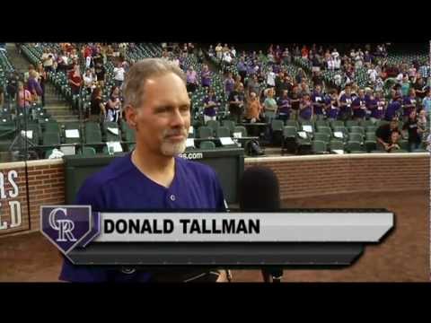Donald Tallman National Anthem performance - Colorado Rockies 8-17-12 ...