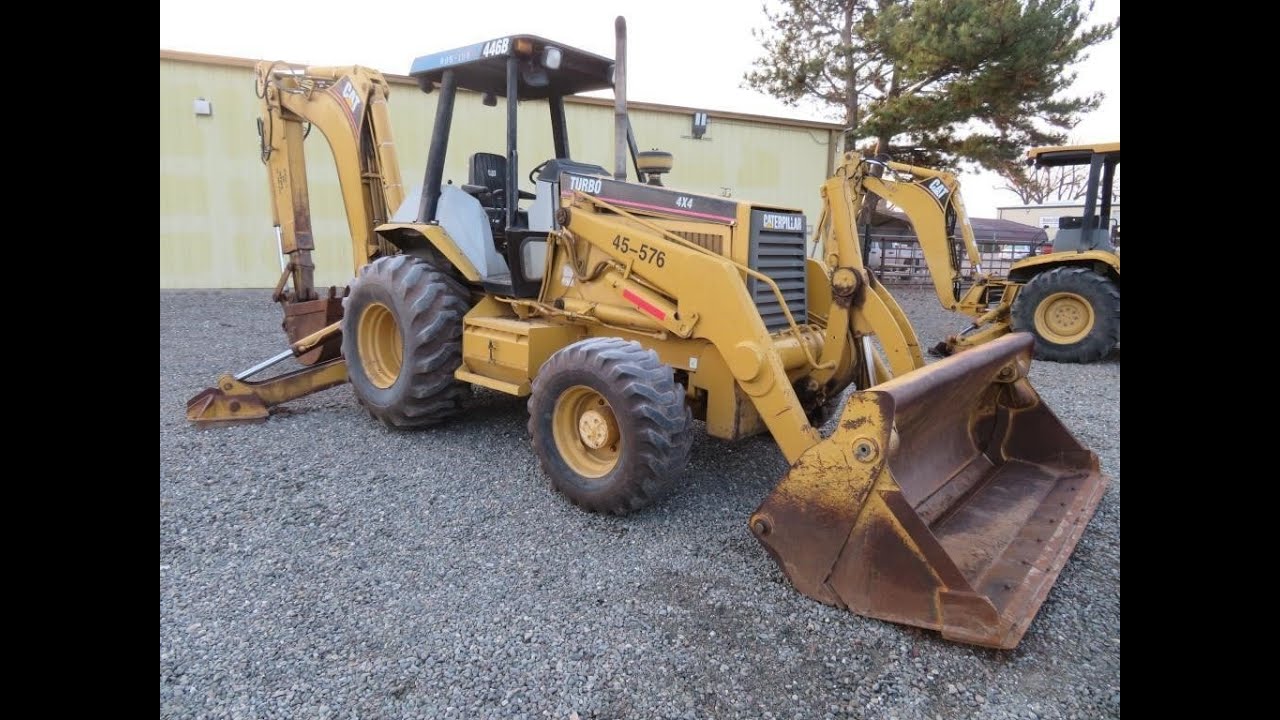 Lot 200 - 1995 CAT 446B Backhoe - YouTube