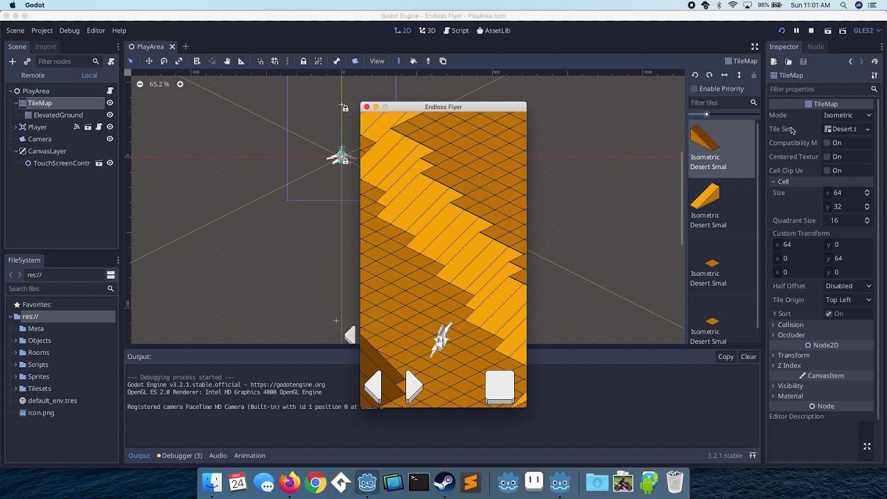 Working Player Animations Godot Engine Endless Runner Isometric - YouTube