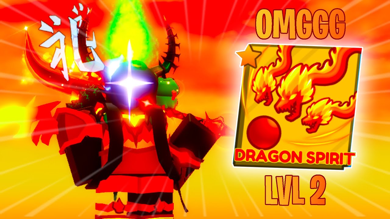 BRO DRAGON SPIRIT Lvl 2 IS INSANE In Blade Ball - YouTube
