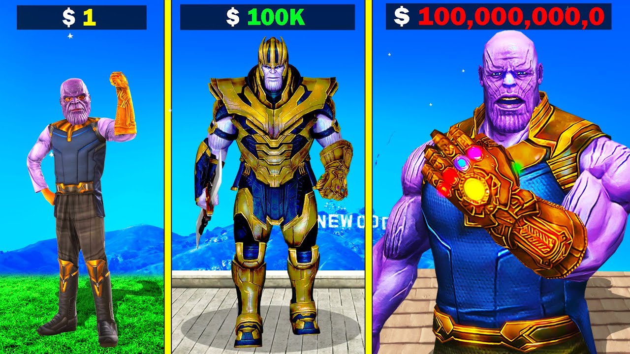 $1 THANOS to $1,000,000,000 in GTA 5! - YouTube