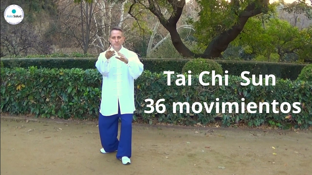 Taichi estilo Sun 28 movimientos. Asia Salud - YouTube
