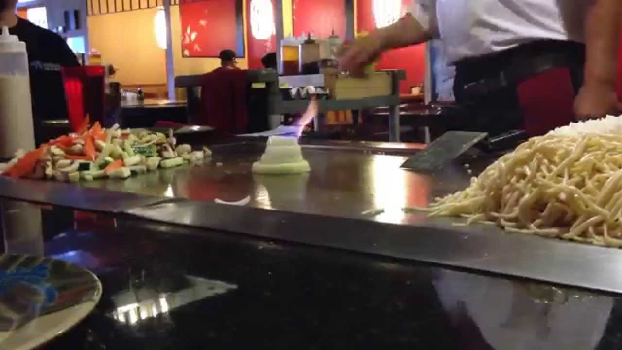 Hibachi fire - YouTube