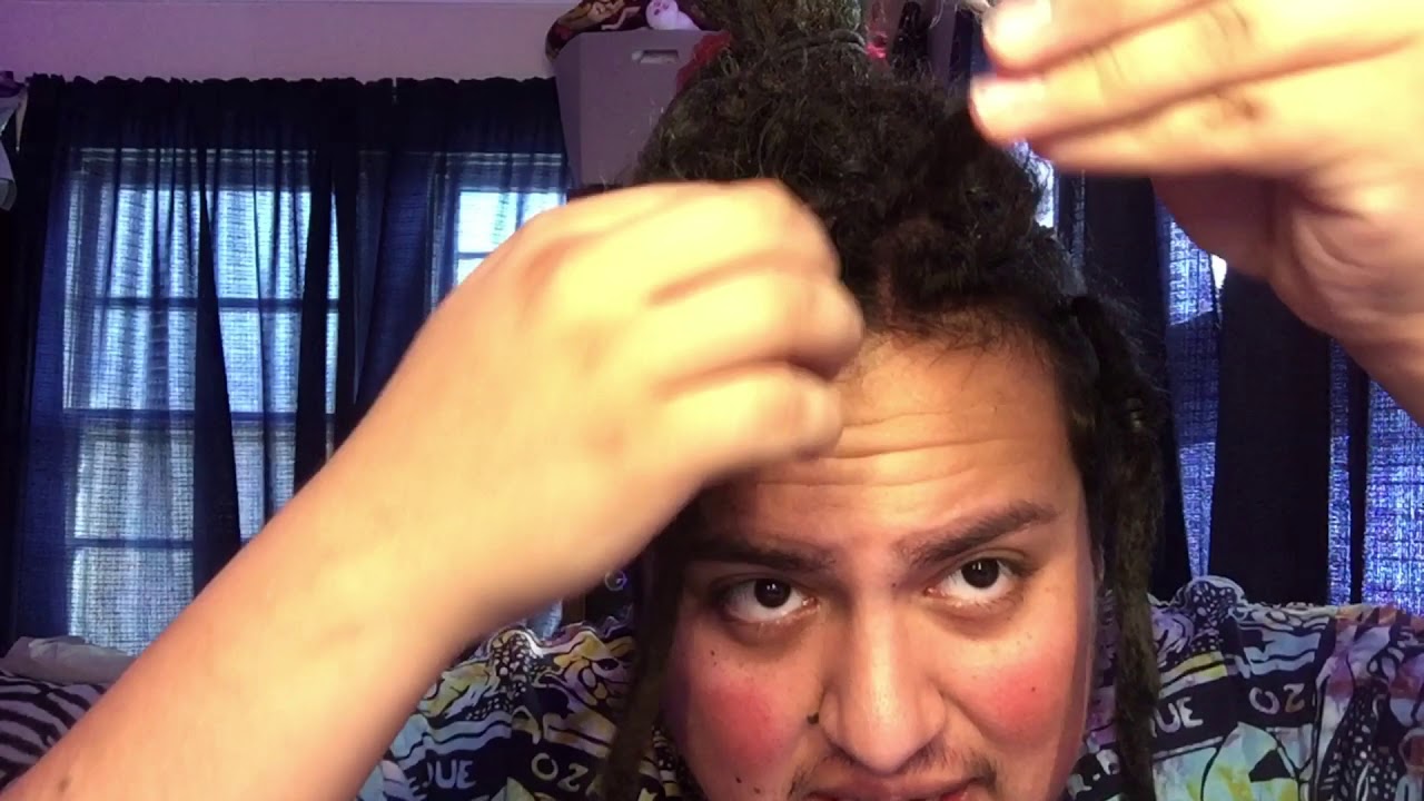 how to retwist dreads (straight hair) - YouTube