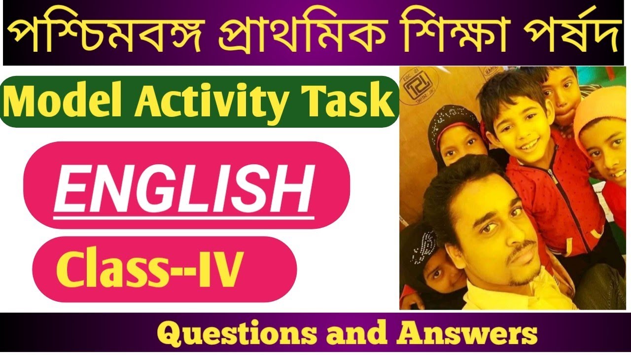 Class 4 new English model activity task, class 4 English model activity ...