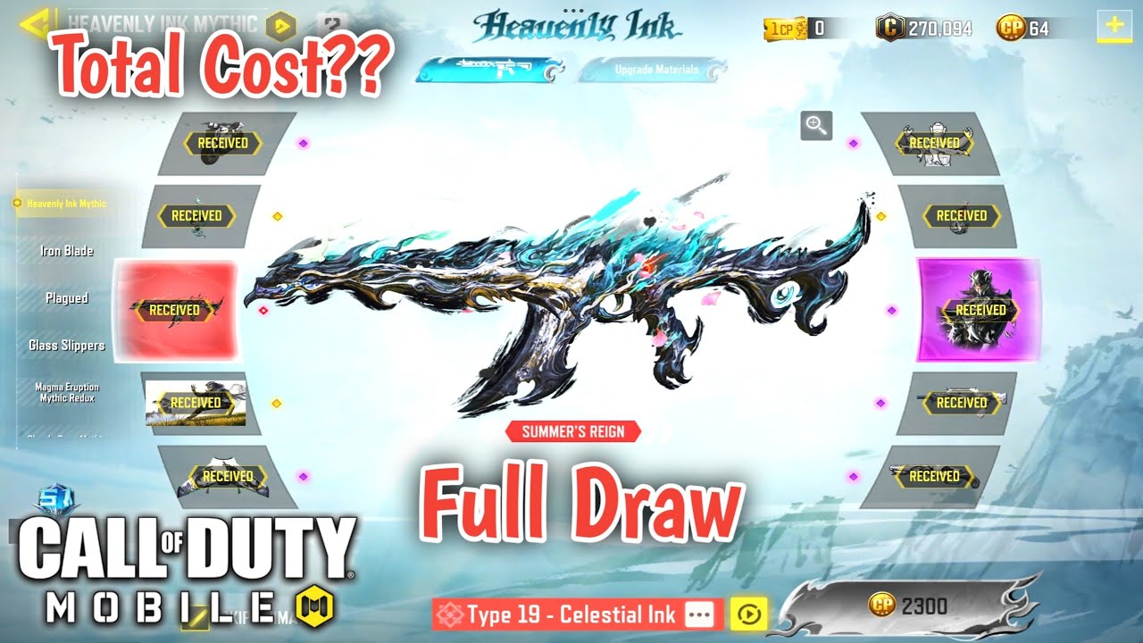 *Mythic* Type19 - Celestial Ink Full Draw | Heavenly Ink Mythic Drop ...