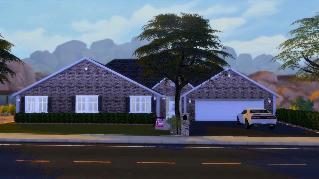 Realistic One-Story Move in Read Home |The Sims 4 | Speed Build +cc ...