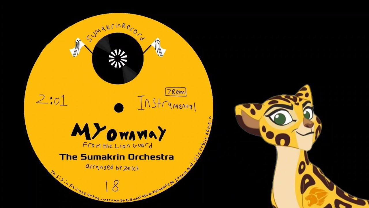 My own way [Fuli's song from the Lion Guard] Instrumental - YouTube