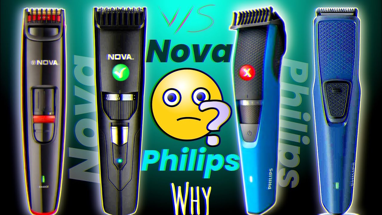 Best Trimmer for Men Under 1000 || Philips vs Nova Trimmer BT 1232/15 ...