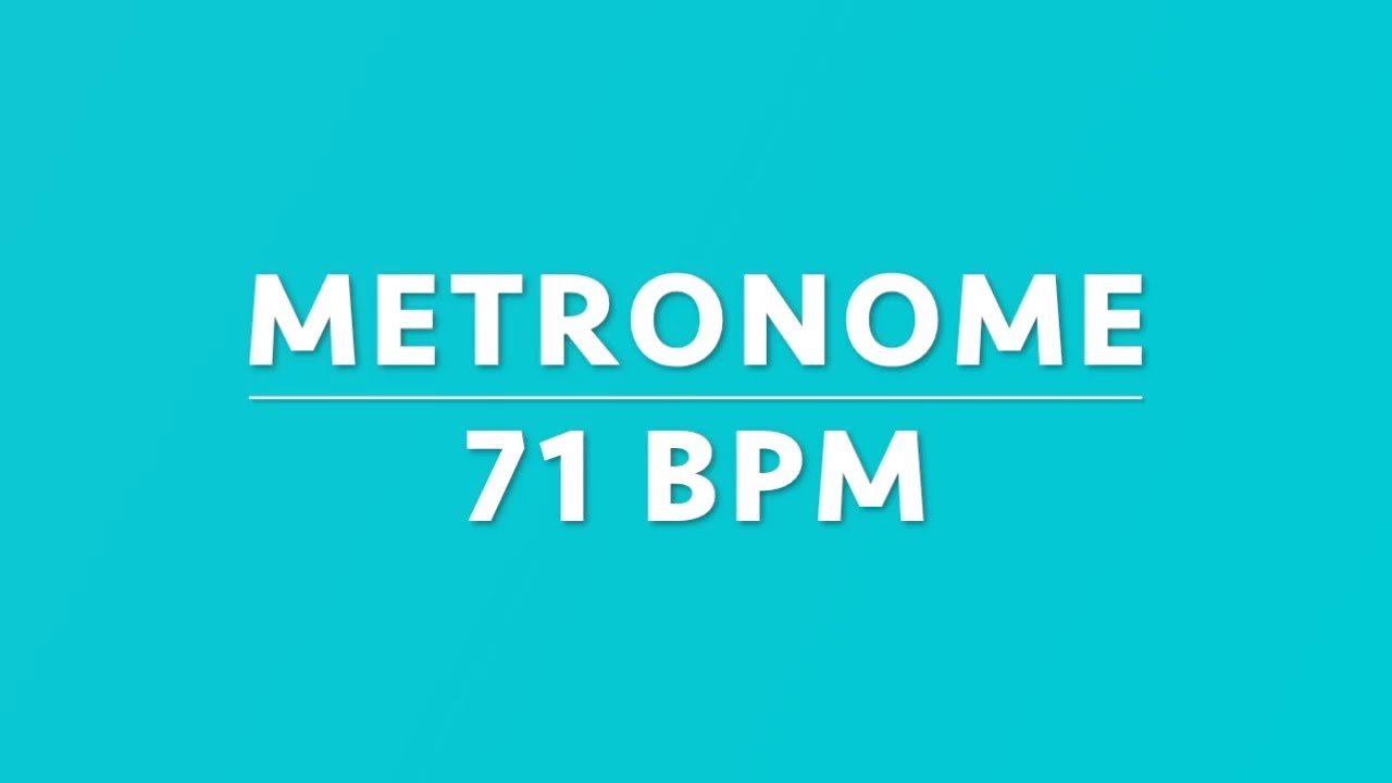 71 BPM - moonlight metronome - YouTube