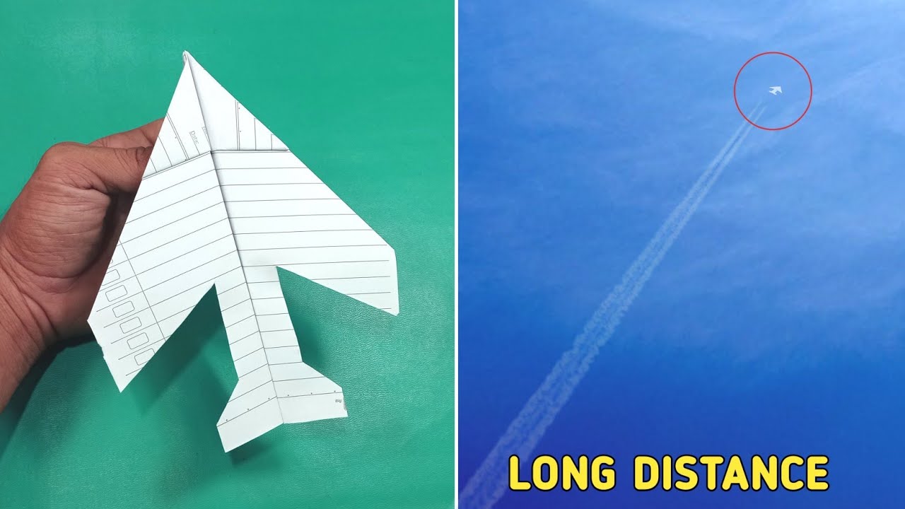 How to Make a Super Easy Paper Plane Jet - Fly Far & High. - YouTube