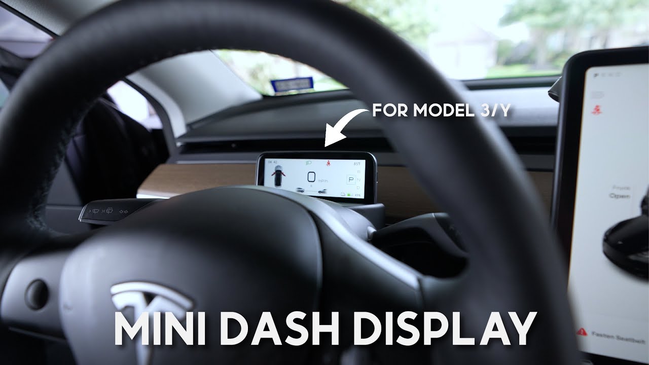 Tesla Model Y Mini Dashboard Display - YouTube