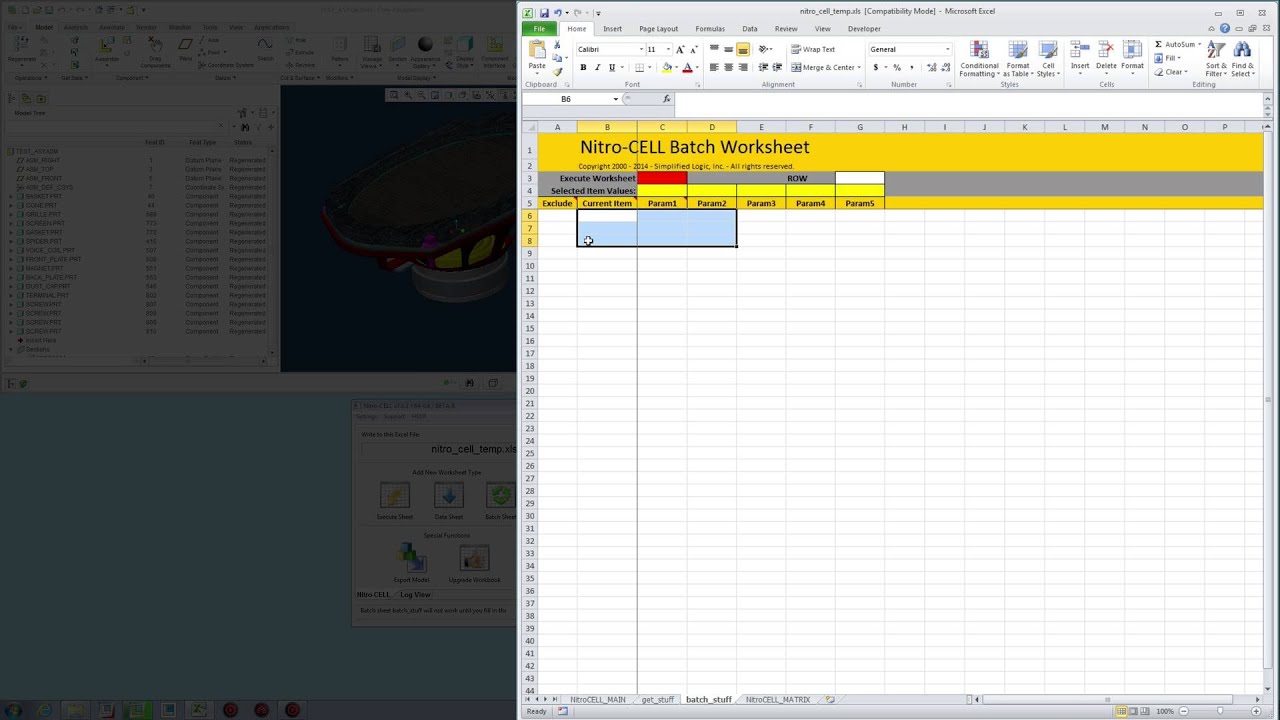 Nitro-CELL Batch Worksheets - YouTube