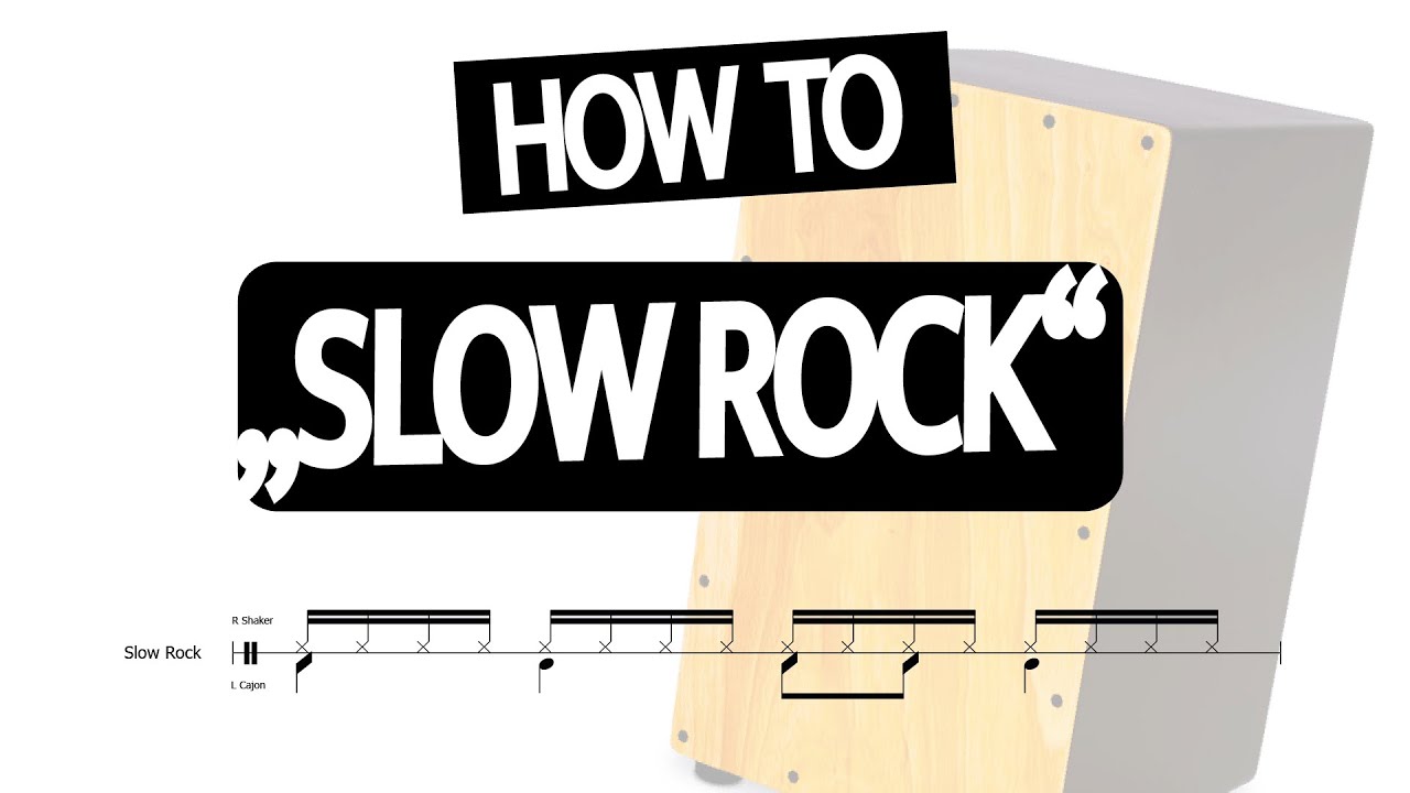 HOW TO DRUM - How to play Slow Rock on Cajon - YouTube