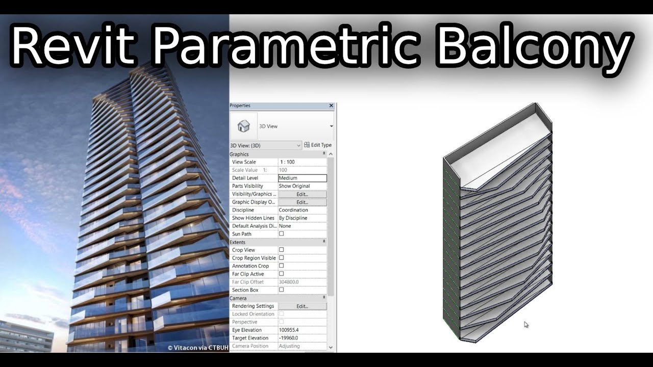 Revit Parametric Balcony. - YouTube