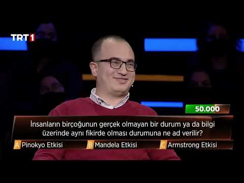 İnsanların birçoğunun gerçek olmayan bir durum üzerinde aynı fikirde olmasına ne denir?-3'te3-TRT 1