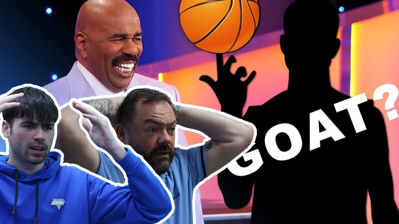 TOP 8 NBA players of all time! Family Feud | British Father and Son ...